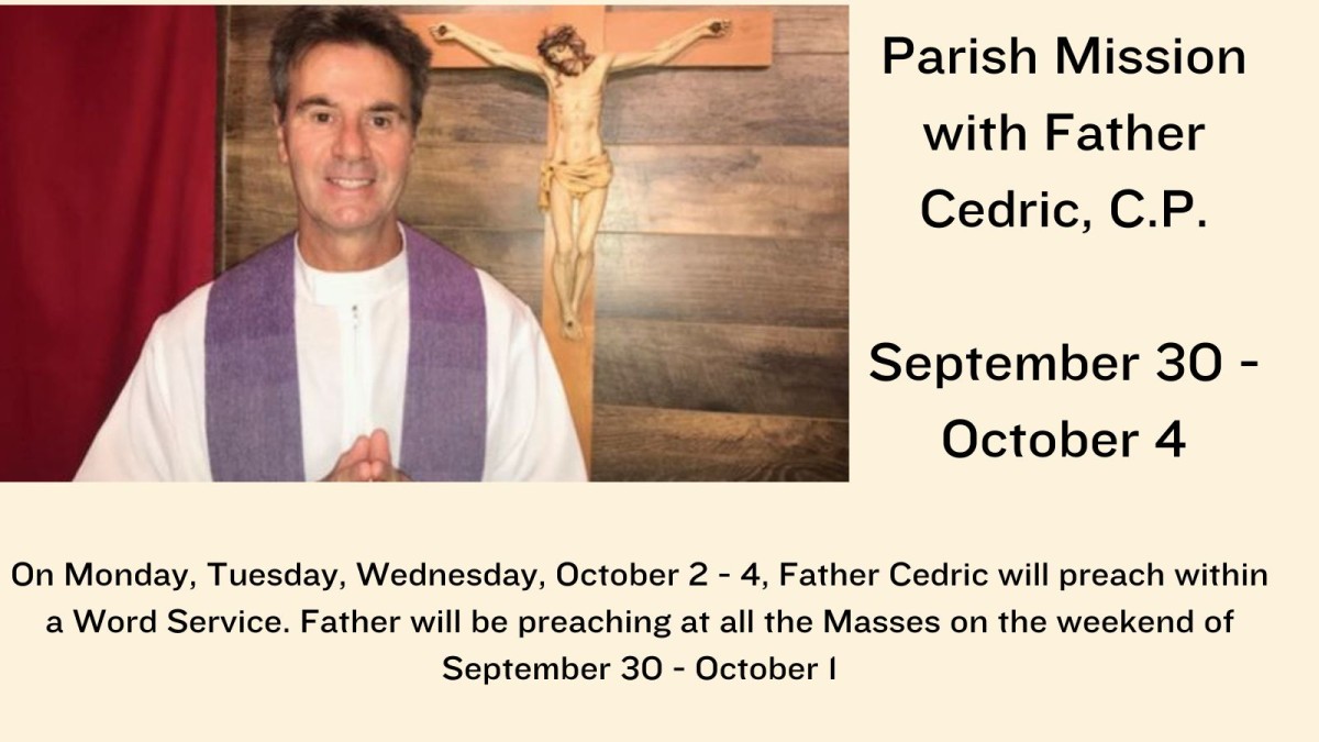 Parish Mission with Father Cedric